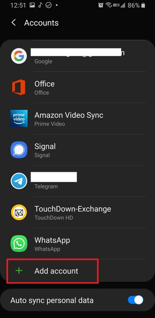 How to configure Activesync with an Android device Exchange 2016
