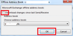 How to download your offline address book in Outlook
