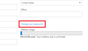 Exchange 2016/2019 Change Password Instructions in OWA